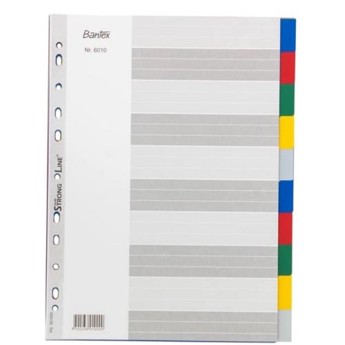 Jual Divider pembatas file A4 10 tab Bantex 6010 bahan plastik ...