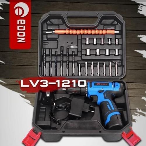 Jual Edon LV3-1210 MESIN BOR TANPA KABEL CORDLESS DRILL UNTUK KAYU DAN ...