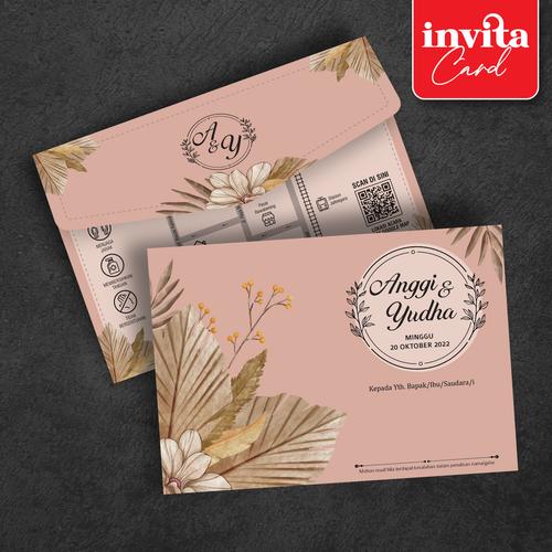 Jual Undangan Model Amplop Peach Elegan TF3 - Jakarta Pusat - Invita ...