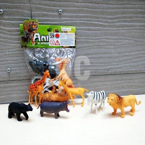 Jual Mainan hewan plastik animal world zoo kebun binatang wild gajah ...