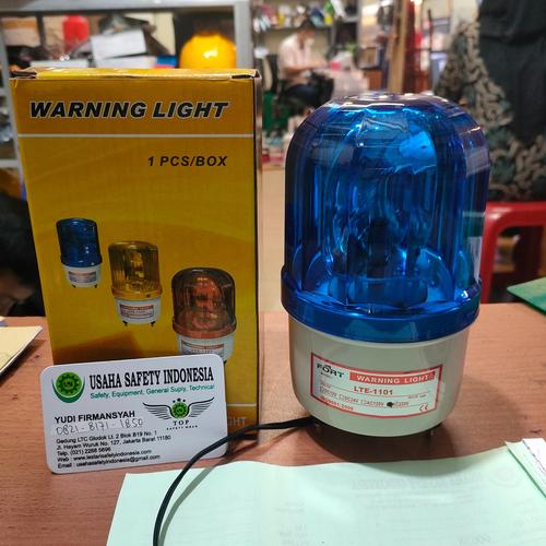 Jual Warning light LTE 1101 AC 220 Volt warna Biru / Lampu Rotary ...