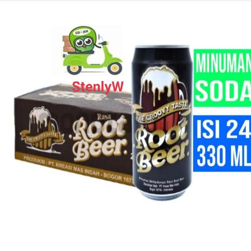 Jual Root Beer Groovy 330ml | Root Beer Kaleng 330ml 1 Dus 24 Pcs ...