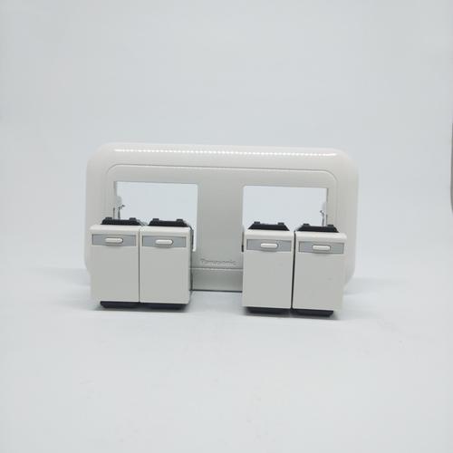 Jual SAKLAR SERI FRAME DOUBLE PANASONIC WIDE SERIES WHITE INBOW ...