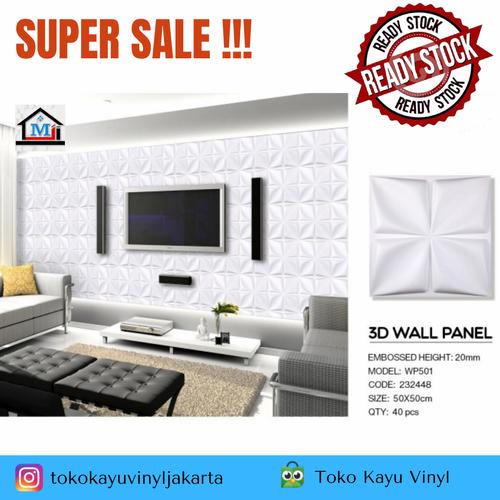 Jual Wall panel 3D Wall panel dinding warna Putih - Jakarta Timur ...