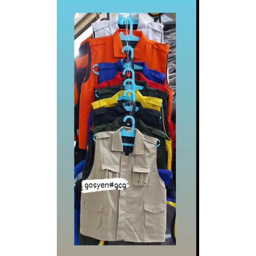 Jual rompi lapangan/rompi tactical/rompi krah/rompi ripstok - M, Hitam ...