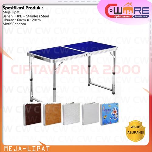 Jual Meja Lipat Bentuk Koper Tabung Kaki Persegi | Meja multifungsi ...