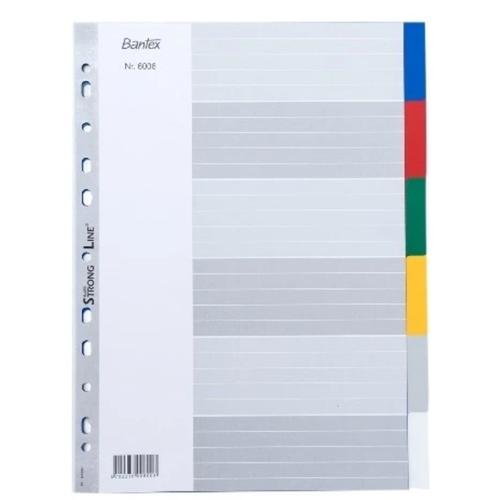 Jual Divider pembatas file A4 6 tab Bantex 6006 bahan plastik - Jakarta ...