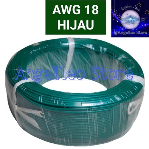Jual Kabel AWG 18~Kabel Serabut Tunggal~TINNED CU~Tembaga Putih~Permeter - Hijau - Kota ...