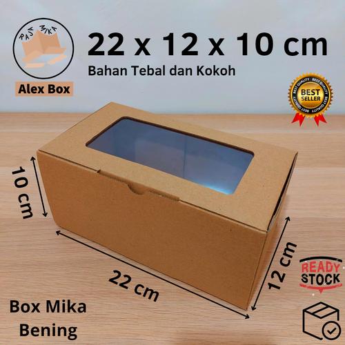 Jual Kardus Mika 22 x 12 x 10 cm... dus model diecut, untuk kue hampers ...