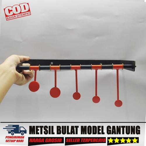 Jual METSIL GANTUNG SILUET GANTUNG TARGET BESI METSIL BESI METSIL BULAT ...