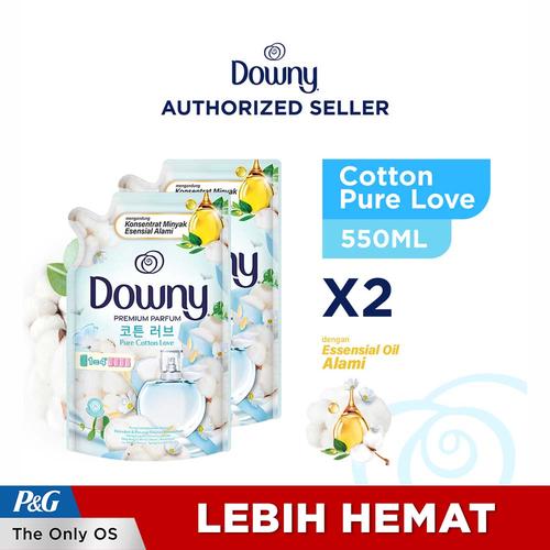Promo Downy Pelembut & Pewangi Pakaian Konsentrat Cotton 550ml - Paket ...
