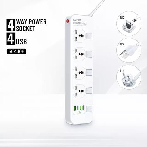 Promo Steker Colokan Listrik Unversal Power Socket 4 Usb - Jakarta ...