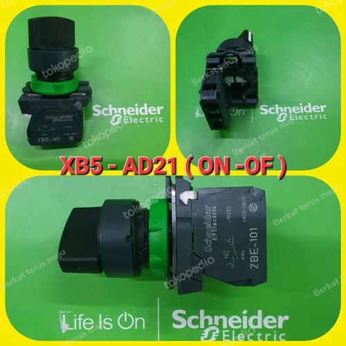 Jual Selector Switch Merk Schneider Type....XB5 AD21 (2Posisi/On - Of ...