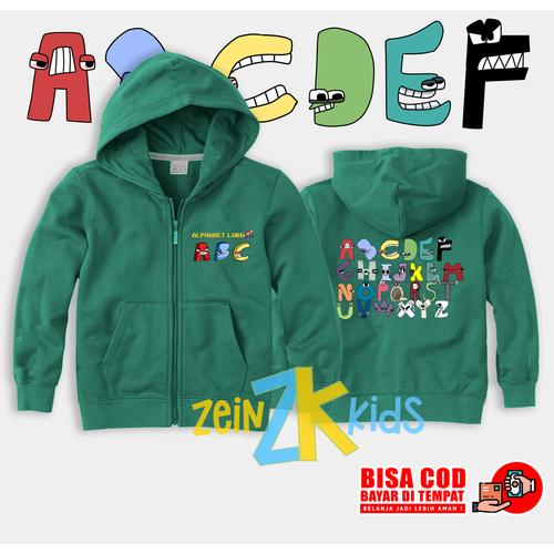 Jual Jaket Anak Alphabet Lore / Hoodie Zipper Anak Alphabet Lore - Kab ...