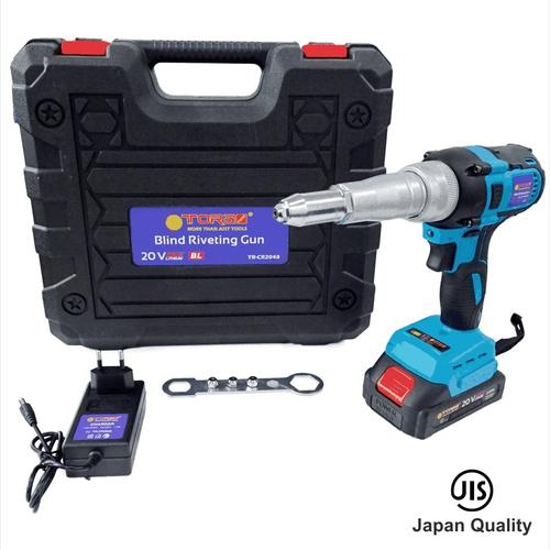 Jual Tora Blind Riveter Gun Cordless DC20V CR2048 mesin rivet batere ...