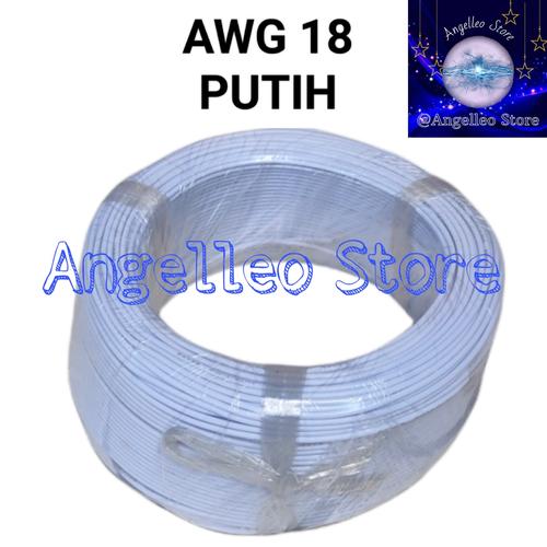 Jual Kabel AWG 18~Kabel Serabut Tunggal~TINNED CU~Tembaga Putih~Permeter - Putih - Kota ...
