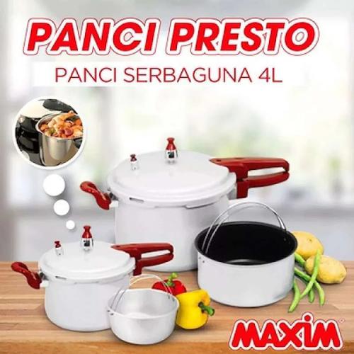 Jual Panci Presto Maxim 4 Liter 20cm Pressure Cooker Pelunak Tekanan Tinggi - Jakarta Barat ...