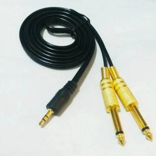 Jual kabel hp aux ke mixer audio 3.5mm to akai 6.5mm warna jack akai ...