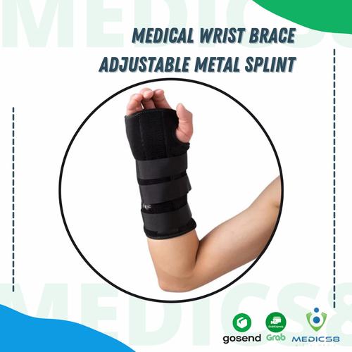Jual Medical Wrist Brace Adjustable Metal Splint - Kiri (M) - Jakarta ...