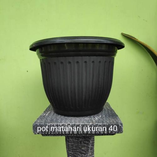 Jual Pot tanaman ukuran 40 cm hitam - Putih - Jakarta Barat ...