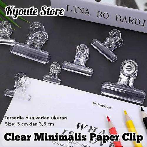 Jual Clear Minimalism Paper Clip / Klip Penjepit Kertas Minimalis ...
