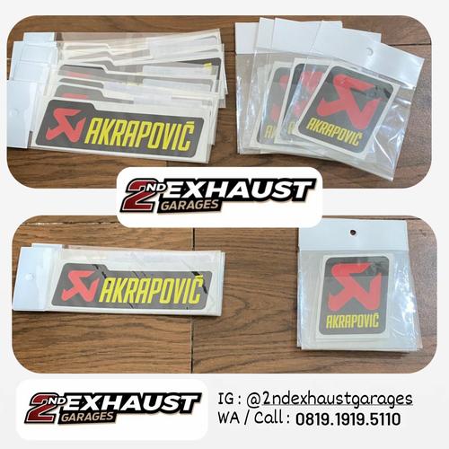 Jual emblem sticker knalpot replacement Akrapovic Slovenia Original ...