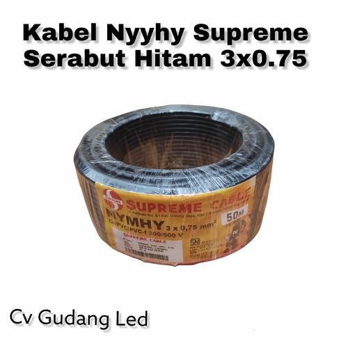 Jual Kabel NYYHY 3x0.75 Serabut hitam 50 Meter Supreme - Kab. Sleman - CV GUDANG LED | Tokopedia