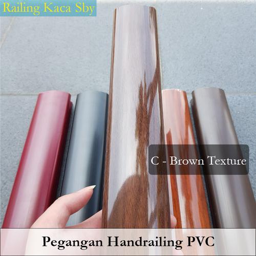 Promo HANDRAILING PVC PEGANGAN RAILING TANGGA WARNA COKLAT SERAT - Kota ...