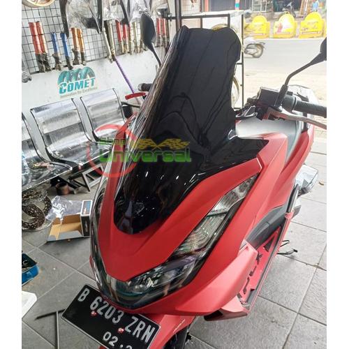 Jual VISOR PCX 160 MODEL TINGGI WINDSHIELD PCX 160 MODEL TINGGI 60 CM ...