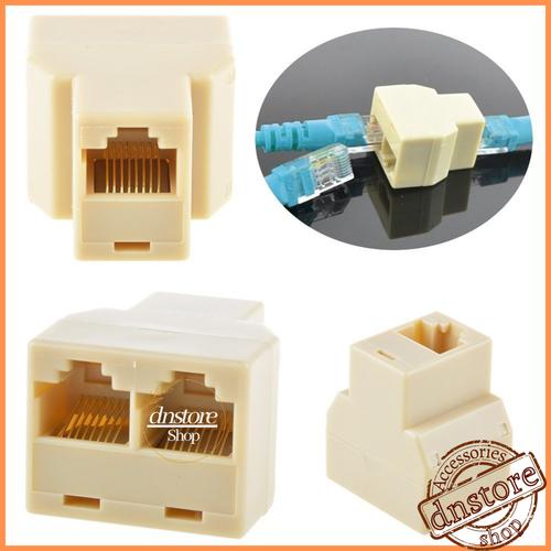 Jual Barel Double rj45 CABANG BARREL UTP DOUBLE) SPLITER KABEL LAN ...