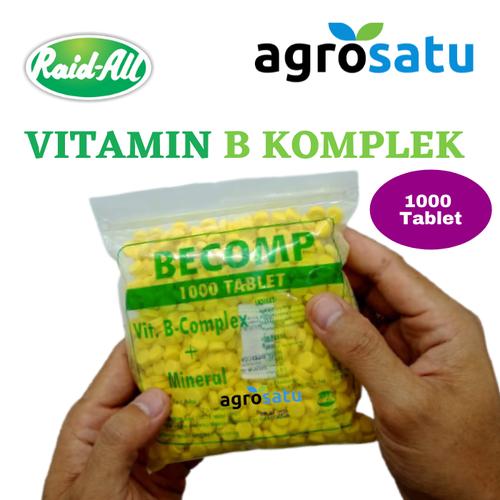 Jual Becomp 1000 Tablet Vitamin B Complex Sapi Kambing Unggas Ayam Itik ...