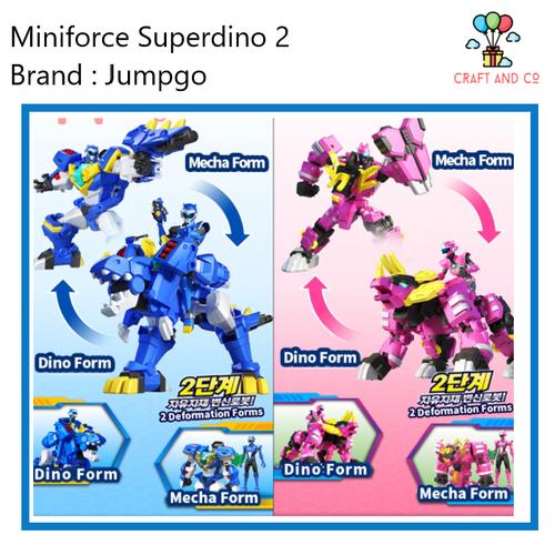 Jual Mainan robot Mini force Miniforce super dino transform 2 ORI ...