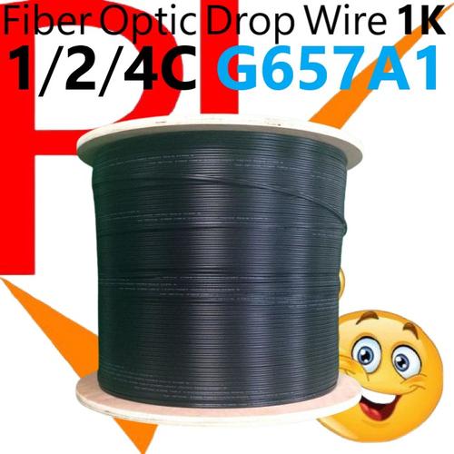 Jual Kabel FO DW 4 Core SM 1000M Fiber Optic/Optik Cable 4Core Drop ...