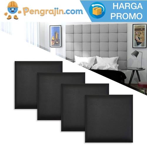 Jual Leather Headboard Wall panel Sticker Kulit Sintetis Hiasan Dinding ...