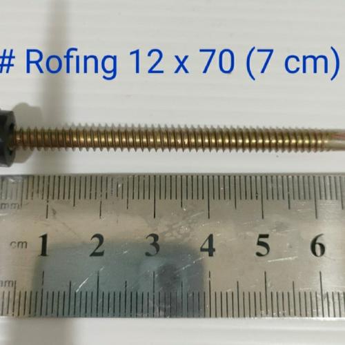 Jual Baut Roofing 12 x 70 mm 7 cm Baud Skrup Sekrup Baja Ringan Kuning ...