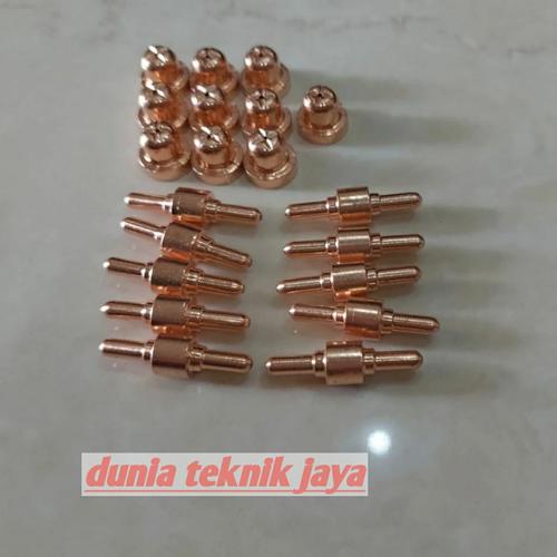 Jual Set nozzle & electrode PT31 PT 31 plasma cutting cut short pendek ...