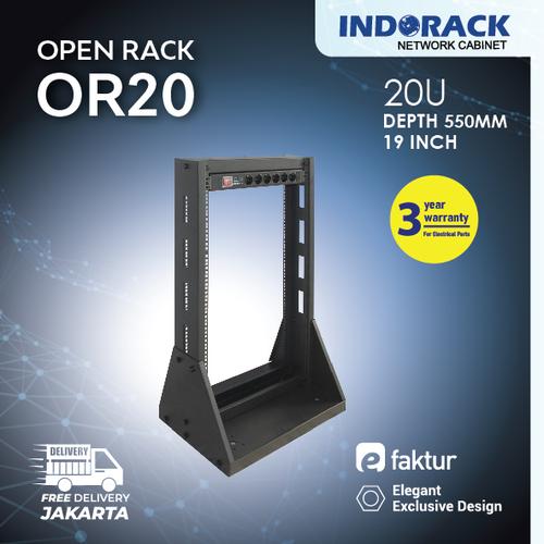 Promo OR20 - OPEN RACK 20U 19inch - INDORACK Cicil 0% 3x - Jakarta ...