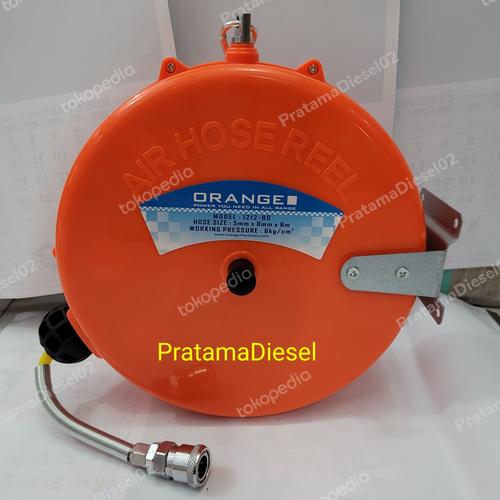Jual Air Hose Rell //Gulungan Selang Angin Kompresor 8Meter ORANGE ...
