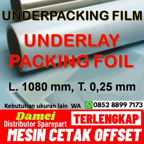 Jual Underpacking Heidelberg Cylinder Plate Underlay Packing Poli Pack ...