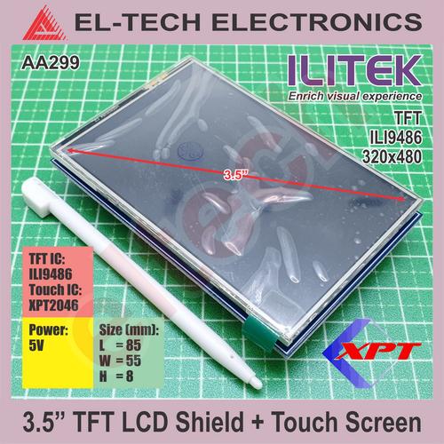 Jual ARDUINO Module Shield 3.5 Inch TFT LCD + Touch Screen - Kota ...