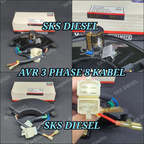 Jual AVR Genset 3 Phase 8 Kabel Genset Generator Bensin Solar Kipor ...