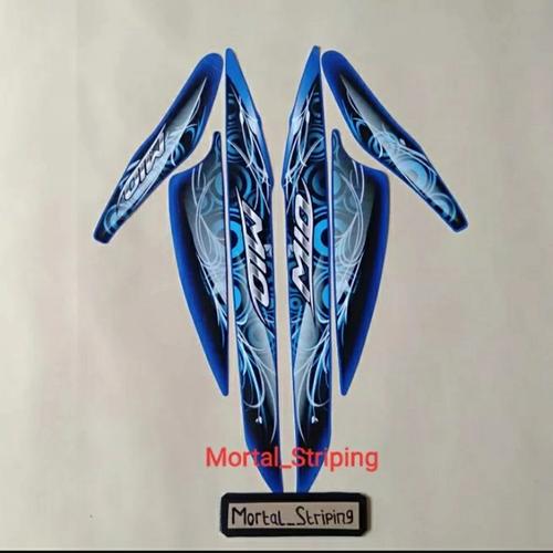Jual Mio Smile 2011 2012 Biru Stiker Striping Lis Body Bodi Standar ...