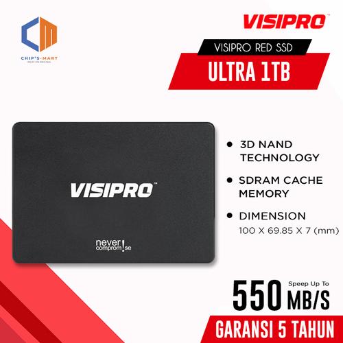 Jual VISIPRO RED SSD Ultra 1TB / SATA / Made In Korea / garansi 5 tahun ...