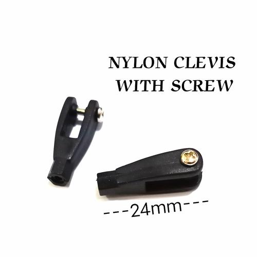 Jual 1pcs Nylon Clevis 2mm with screw nilon klevis rod 2mm x 24 rc ...