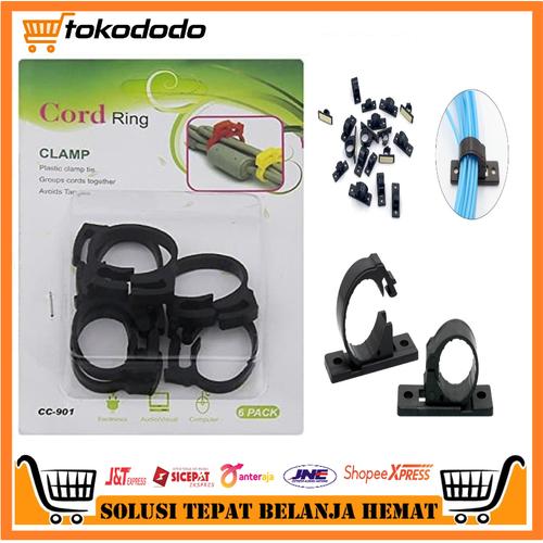 Jual Alat Penjepit Jepit Kabel Kait Kabel Tempel CC-901 Isi 6 Pcs ...