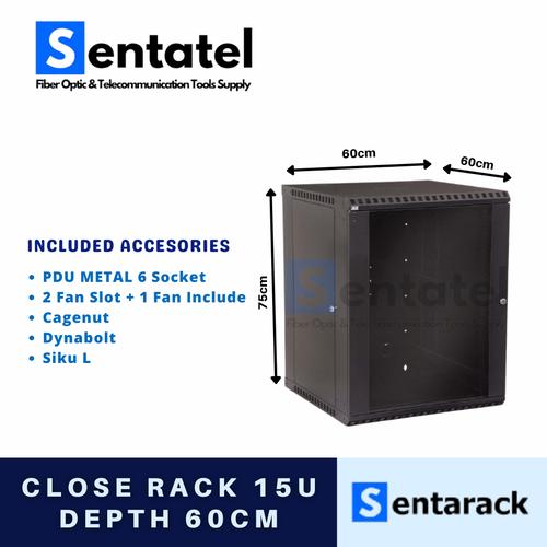 Jual Close Rack 15U / Rack Server 15U Depth 60 cm - Jakarta Utara ...