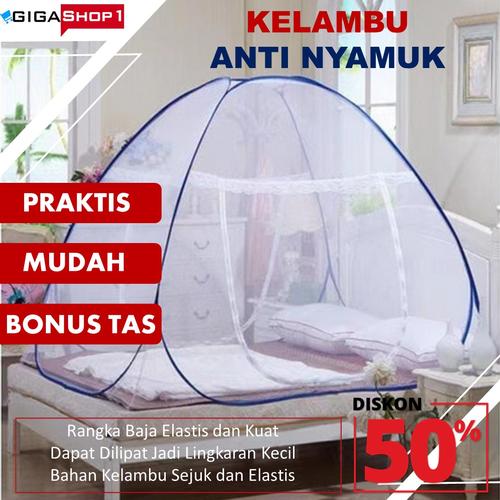 Jual Kelambu Lipat Slambu Anti Nyamuk Tempat Tidur Tenda Selambu Bayi ...