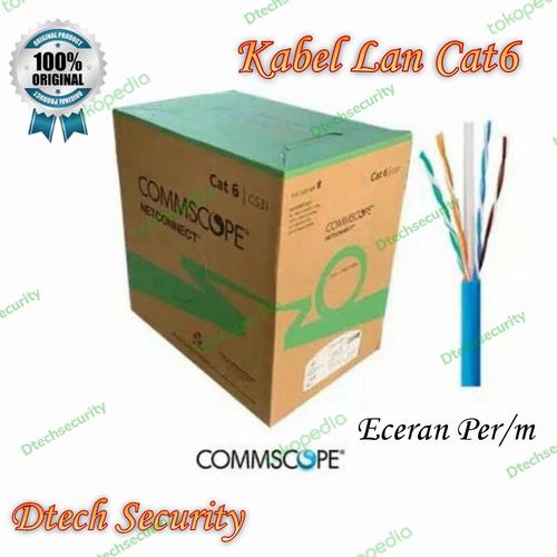 Jual Kabel Lan Cat.6 Commscope Eceran / permeter / kabel Comscope cat6 ...