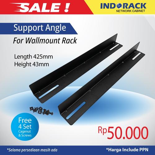 Jual SUPPORT ANGLE RACK / SIKU RACK SERVER FOR WALLMOUNT 19 INCH ...