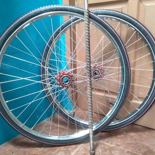 Jual Pelek Becak Roda gerobak dorong Ring 28 komplit tinggal pasang ...